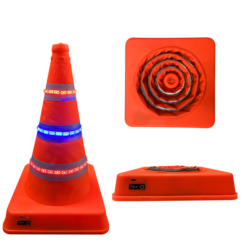 Flexible LED Collapsible Traffic Cone