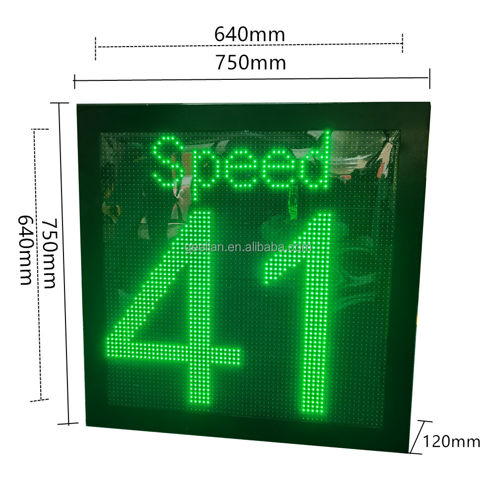 Radar speed sign